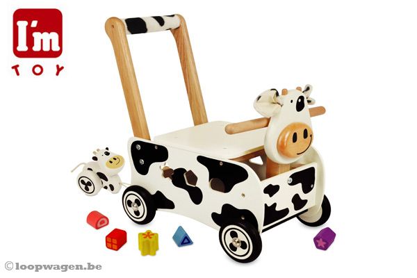 I'm Toy Houten koe | Loopwagen.be